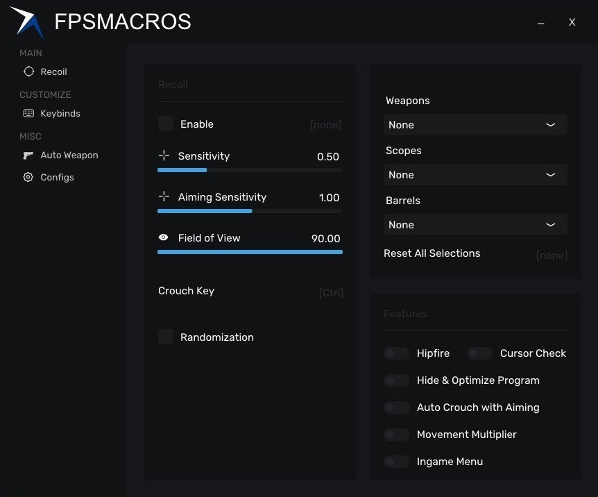FPSMacros© Rust No Recoil App – FPSMacros App